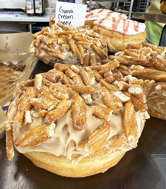 The Guava Cream Cheese masterpiece topped with pretzel pieces creates a sweet-savory tango that would make even non-dancers swoon.