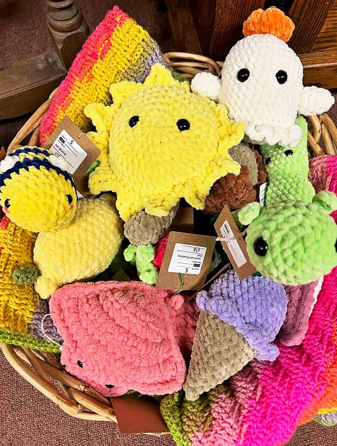 Handcrafted with love, these colorful crochet creatures bring grandma's skills into the 21st century – huggable history in yarn form.