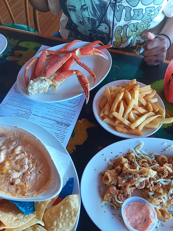 The ultimate hands-on dining experience – these magnificent red giants deliver sweet meat that makes the work worthwhile. Butter soldiers standing by!