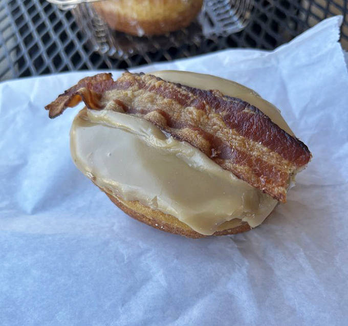 That maple bacon donut isn't just breakfast &ndash; it's a revelation with perfectly crisp bacon playing the savory counterpoint to sweet maple glaze.