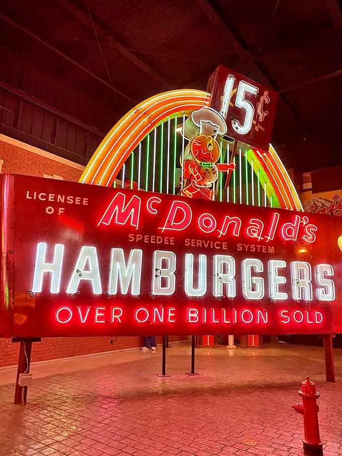 Before the golden arches dominated the world, this early McDonald's sign boasted "over one billion sold" &ndash; little did they know!