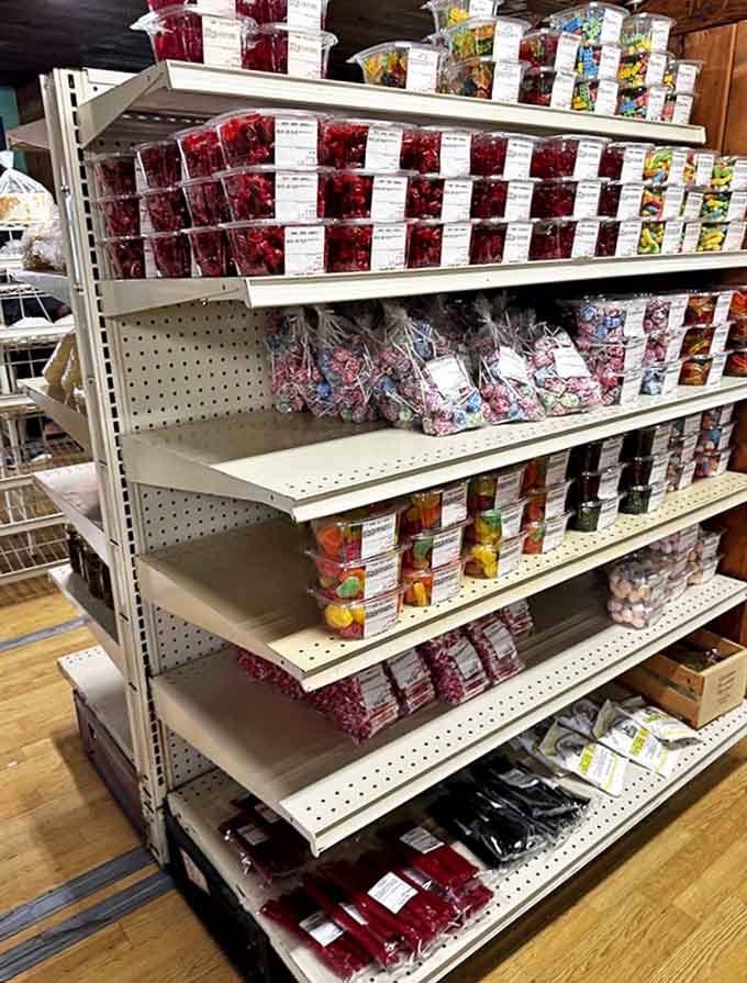 Colorful jars of preserved fruits and vegetables line the shelves, capturing summer's bounty for enjoyment throughout Ohio's long winters.