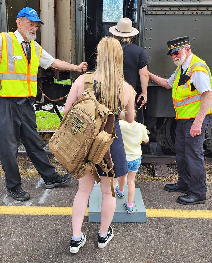 Friendly conductors welcome aboard passengers of all ages, their experienced hands having guided countless adventurers into Minnesota's wilderness.