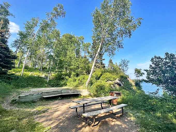 Not just any picnic table &ndash; this is nature's dining room with a view that beats any 5-star restaurant window seat.