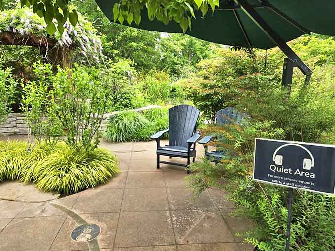 This quiet area provides the perfect escape when you need a moment of peace away from the crowds and chaos.