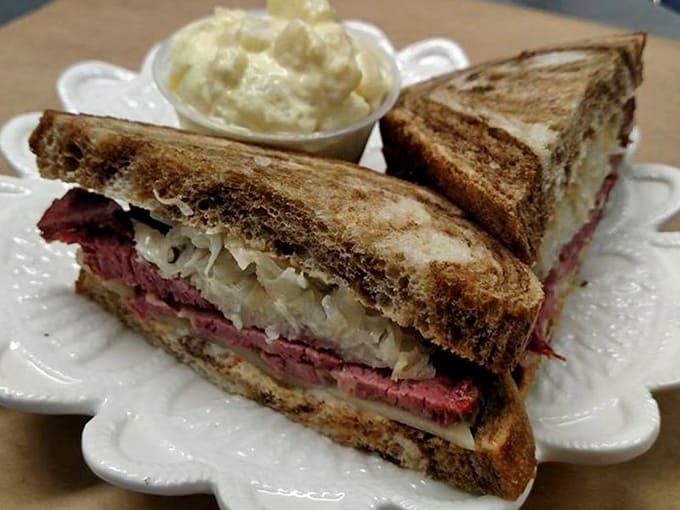 A proper Reuben should be a perfect balance of flavors and textures &ndash; this marble rye creation passes the test with flying colors.
