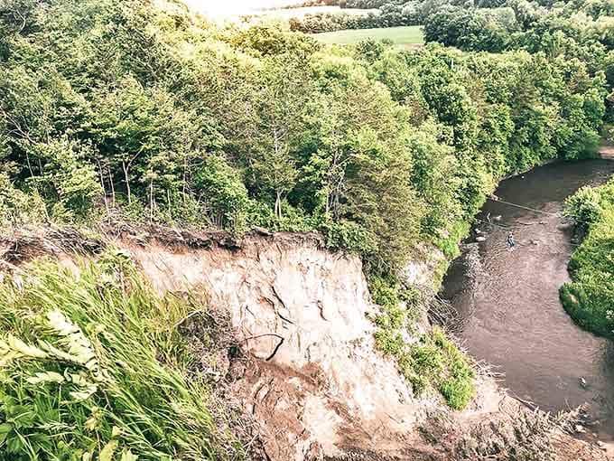 Nature carved this dramatic ravine over millennia, creating the perfect backdrop for modern-day adventure seekers to test their mettle.