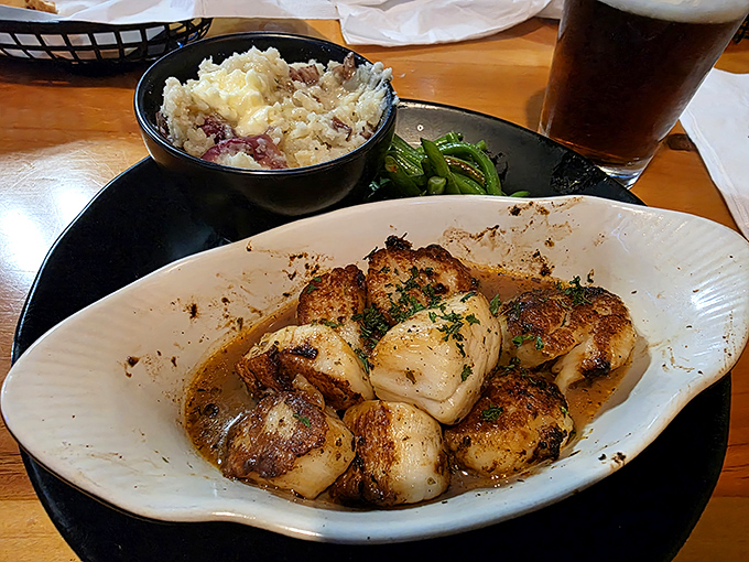 Perfectly seared scallops swimming in buttery goodness &ndash; seafood this fresh feels like a minor miracle in landlocked Wisconsin.