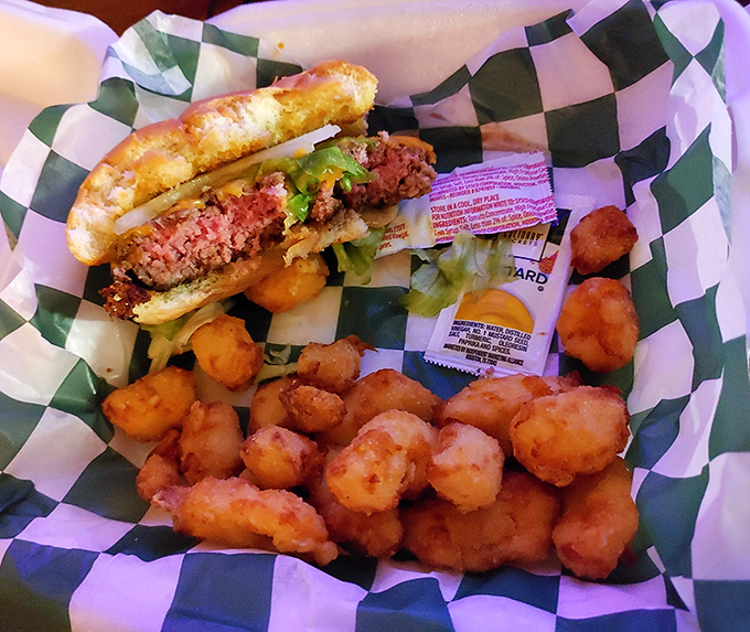 Beyond pizza, the burger menu surprises with hand-formed patties and those addictive beer-battered tater tots that disappear in minutes.