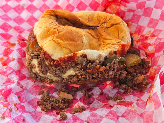 This isn't just another cheeseburger &ndash; it's a crumbly cascade of perfectly seasoned beef barely contained by its soft, yielding bun.