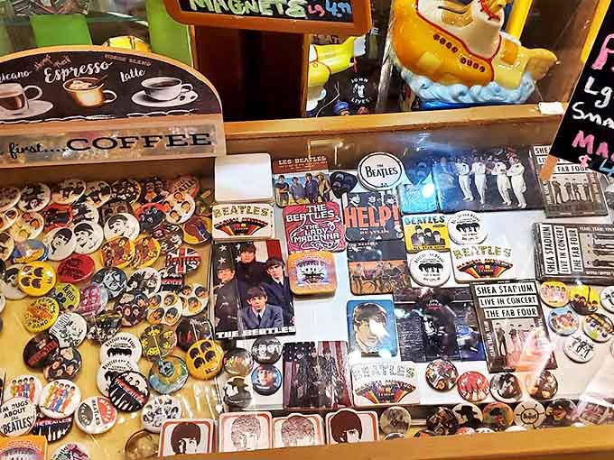 The walls serve as a museum-worthy collection spanning the Fab Four's entire career &ndash; from moptops to mustaches and everything in between.