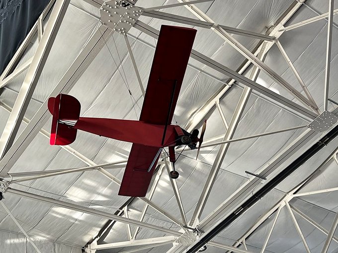 Even the smallest aircraft on display pack enormous historical significance, proving that size doesn't matter when it comes to making an impact on aviation history and military operations.