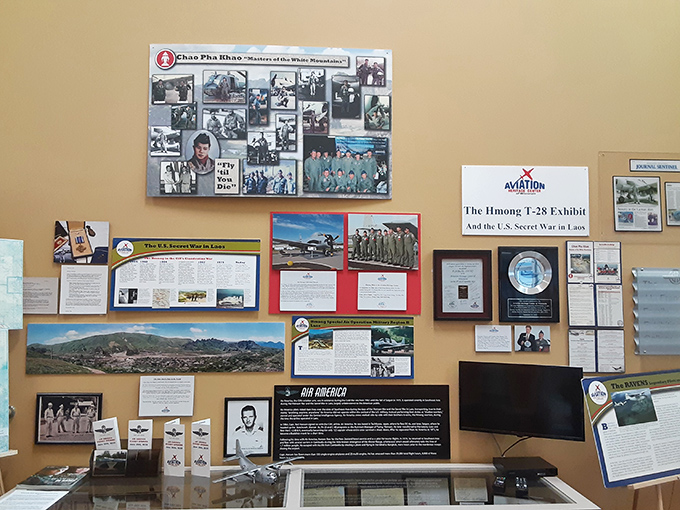 The Hmong T-28 exhibit tells an incredible story of courage during the "Secret War" in Laos, with pilots who later called Wisconsin home.