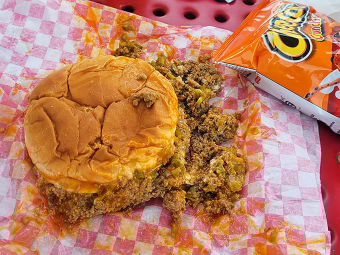 The Buffalo burger brings a spicy kick to the classic loose meat formula&mdash;proof that even time-honored traditions can handle a little modern flavor rebellion.