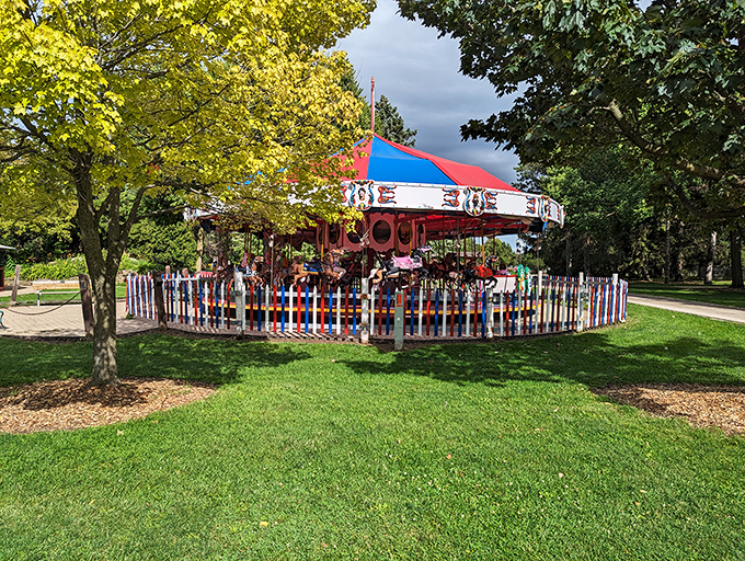 Round and round we go on this vintage beauty &ndash; where else can fifty cents buy you a ticket to pure, uncomplicated happiness?