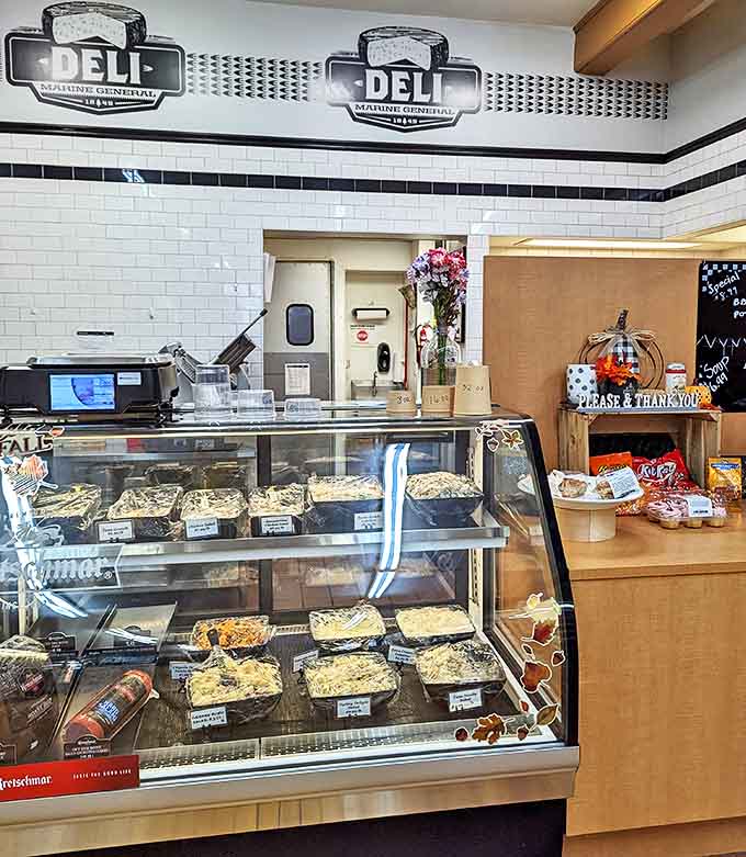 The deli counter serves up sandwiches and salads made with such care you'd think they were preparing them for family.