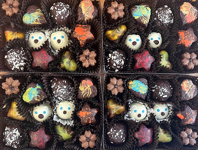 Edible art that's almost too pretty to eat &ndash; these handcrafted truffles with seasonal designs prove chocolate can be both delicious and beautiful.