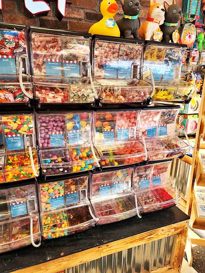 The famous candy buffet where sugar dreams come true and self-control goes to die.