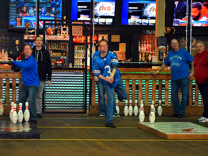 Concentration is key as these gentlemen demonstrate proper fowling form &ndash; part science, part art, and a healthy dash of wishful thinking.