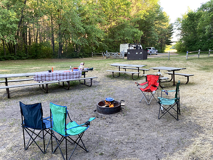 Picnic paradise: Where better to enjoy lunch than where traders once swapped stories over their pemmican?