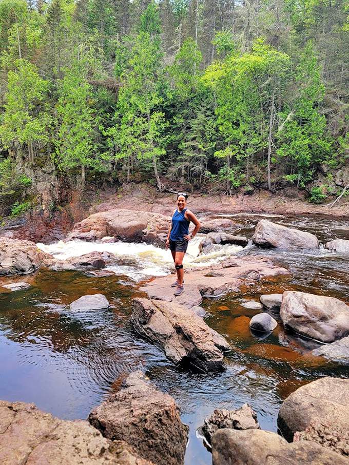 Rocky streams: Water dances over ancient volcanic rock, creating natural music that accompanies hikers on their journey to the mysterious kettle.