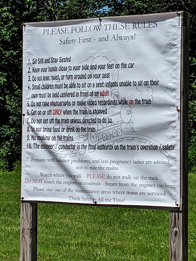 Safety first, fun always! These rules ensure everyone's ride remains on track for a delightful experience.