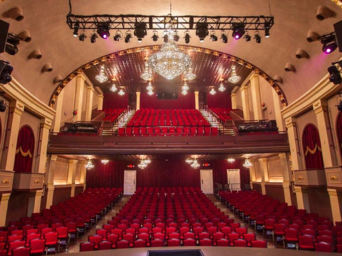 Empty now, but soon to be filled with laughter and applause, these vintge seats have stories to tell from nearly a century of theatrical magic. 