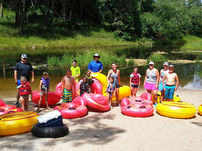 Tubing brings together friends and families, creating floating communities connected by sunshine and shared laughter.