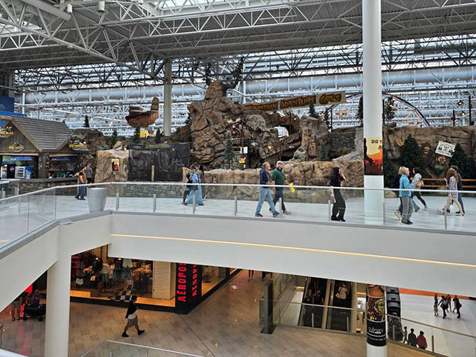 The sprawling indoor landscape creates an immersive experience where shoppers forget they're in a mall and remember why mini-golf is timeless fun.