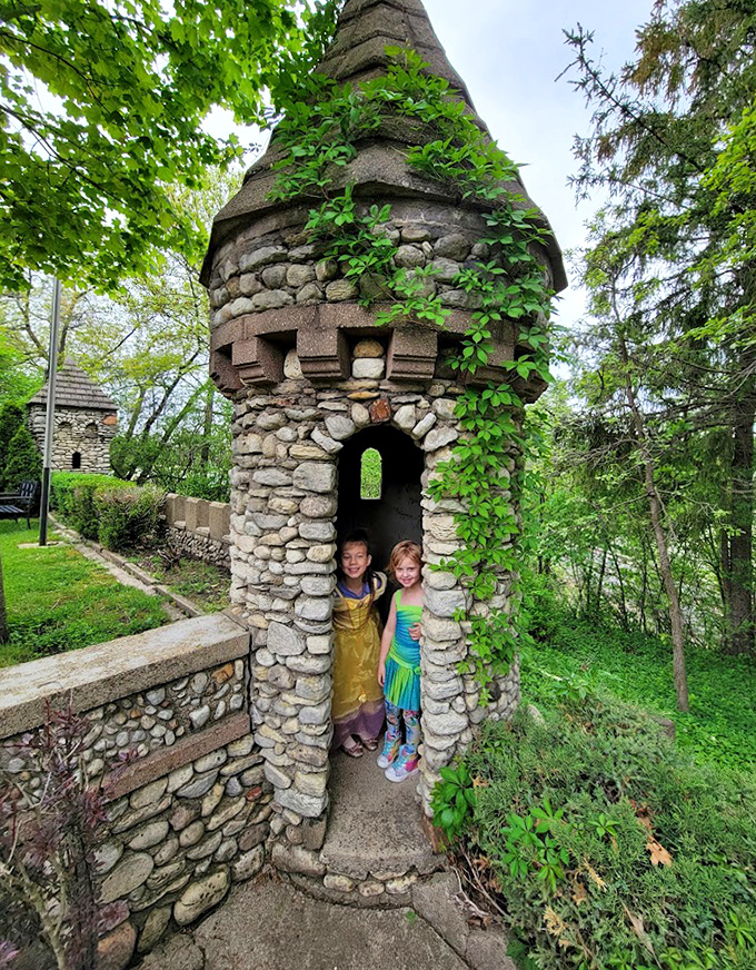 Young visitors channel their inner royalty, finding the perfect fairy tale backdrop for imagination to run wild among stone towers and secret passages.