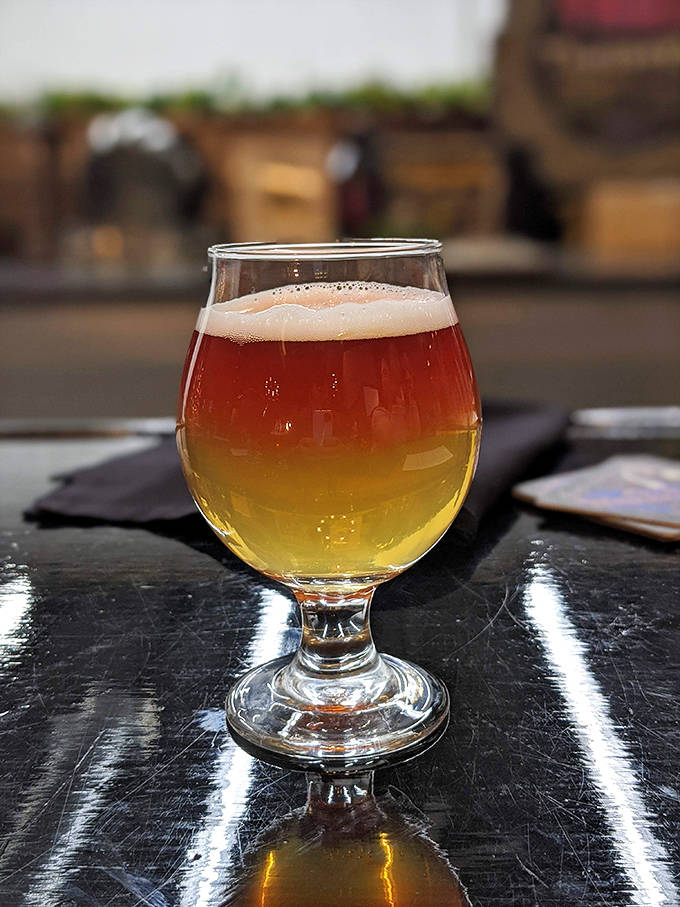 Behold the perfect pour &ndash; where amber meets gold in a glass that catches light like a stained-glass window in a medieval cathedral.