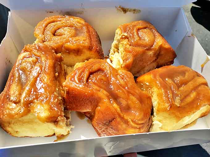 The only thing better than a Tobie's caramel roll is a box of Tobie's caramel rolls – also known as "road trip currency" in Minnesota.