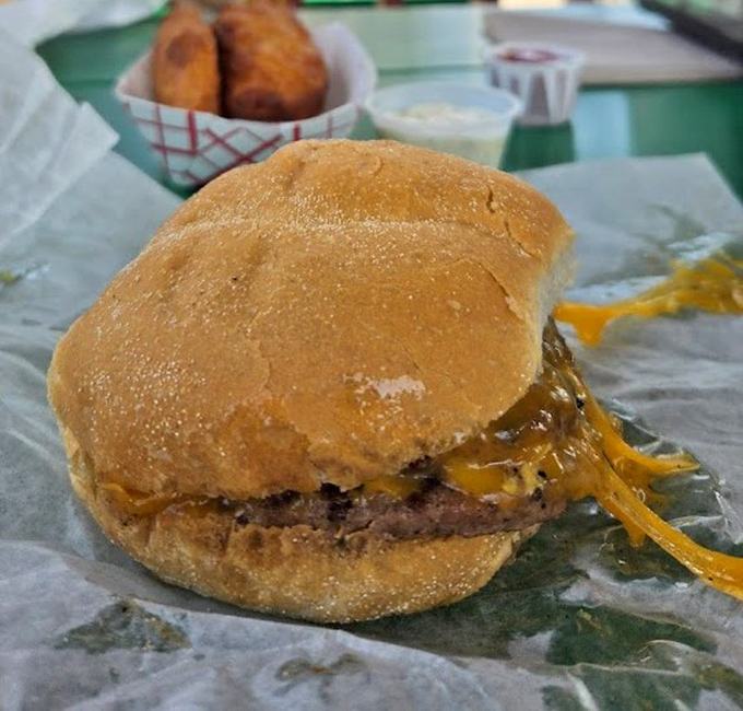 A perfectly melted cheeseburger that reminds you why classics became classics in the first place.