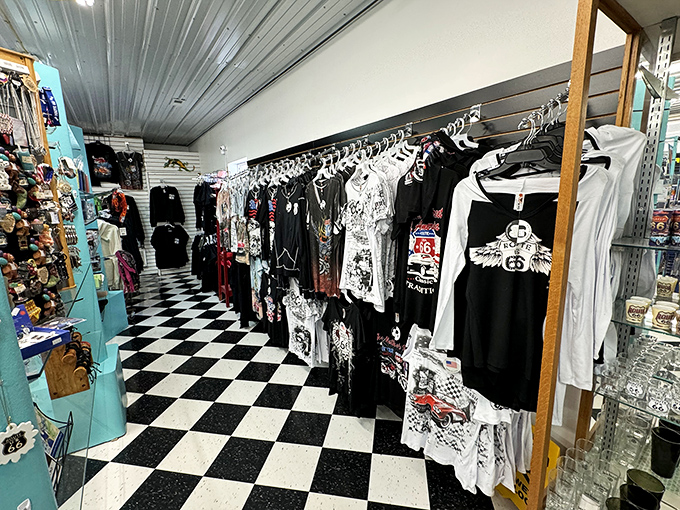 Fashion statements from another era: Vintage clothing racks offer everything from concert tees to styles your parents probably regret wearing.