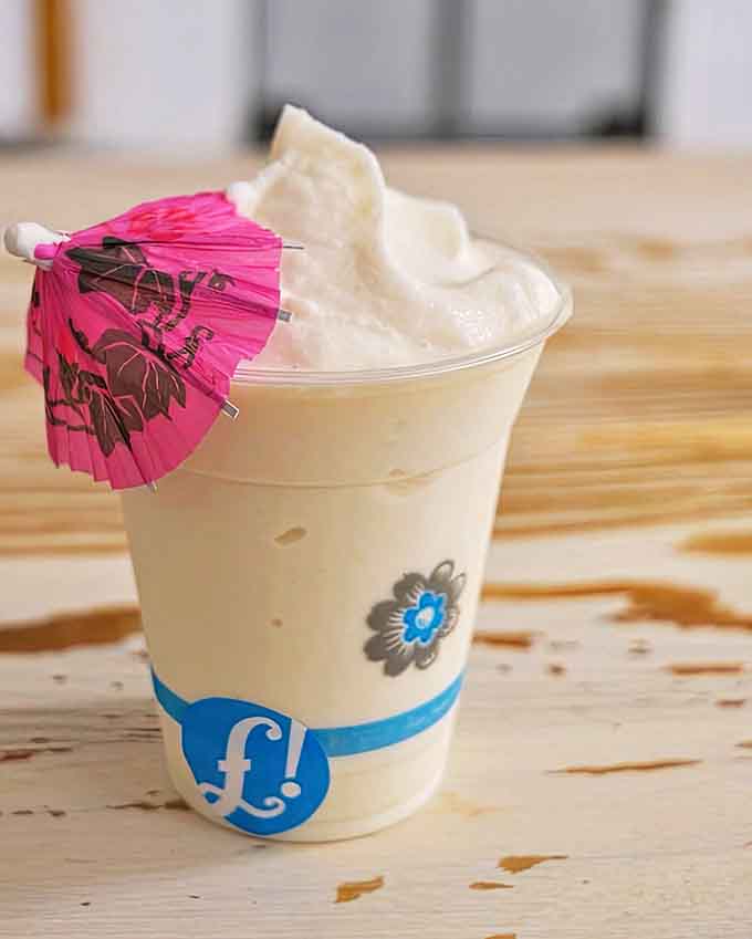 Like sipping a cloud that passed over a tropical island, this creamy concoction makes ordinary milkshakes seem like they're not even trying.