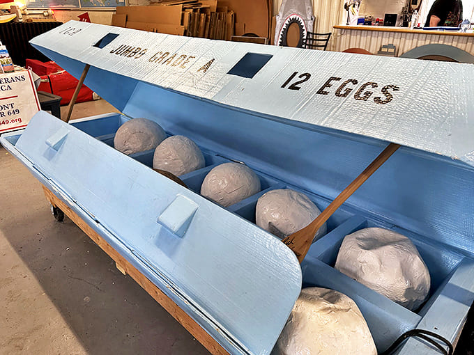 Twelve eggs or one human? This clever craft redefines "putting all your eggs in one basket"&mdash;and then floating that basket down a river.
