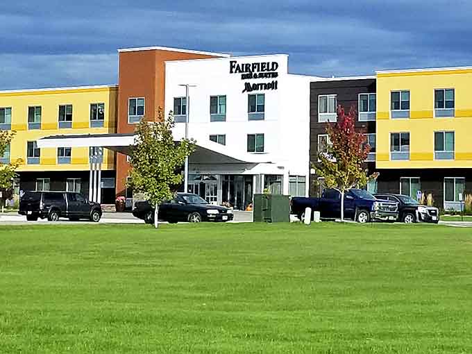 The Fairfield Inn offers comfortable accommodations for extended antiquing expeditions, proving you don't need to sacrifice comfort in small towns.