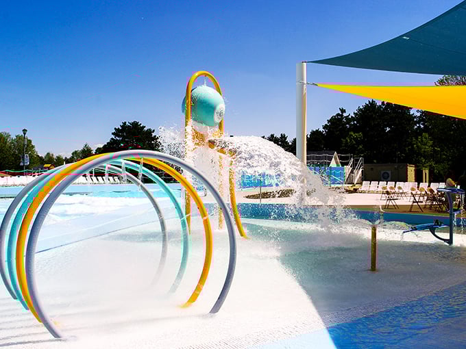 Where splashing strangers is not just acceptable but encouraged &ndash; social rules wonderfully suspended in watery delight.