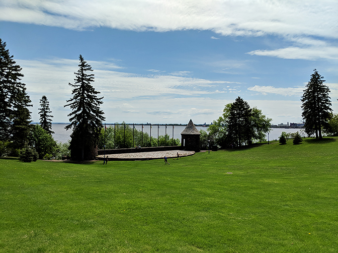 Leif Erikson Park offers a green respite with Superior's blue waters providing the perfect backdrop for contemplative moments.