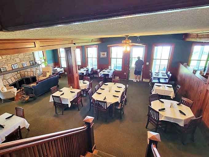 The dining room strikes that perfect balance &ndash; elegant enough for a special occasion, comfortable enough for your favorite sweater.