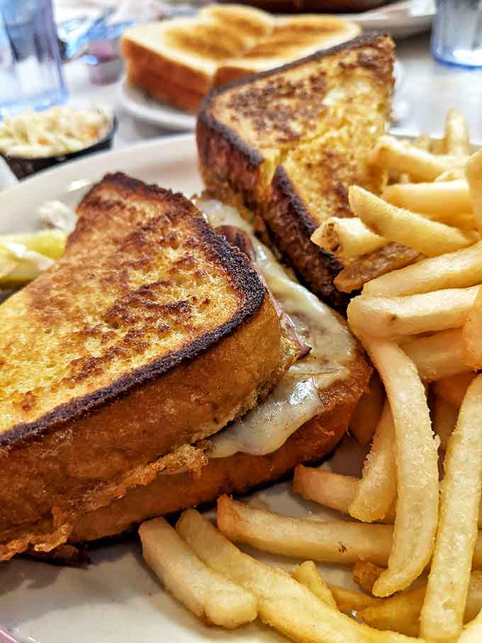 The Monte Cristo sandwich plays both sides &ndash; breakfast's French toast meets lunch's ham and cheese in a powdered sugar dusted masterpiece.