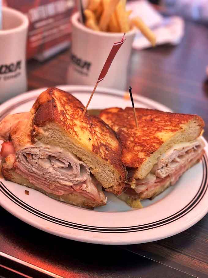 The Monte Cristo sandwich &ndash; where ham and turkey find themselves gloriously trapped between golden-fried challah in a savory-sweet masterpiece.