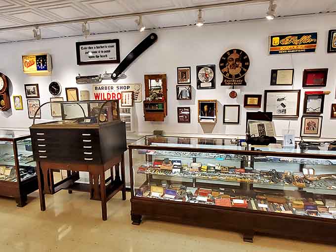 From shaving mugs to vintage signs, these artifacts tell the story of when barbershops were the social media hubs of their day.