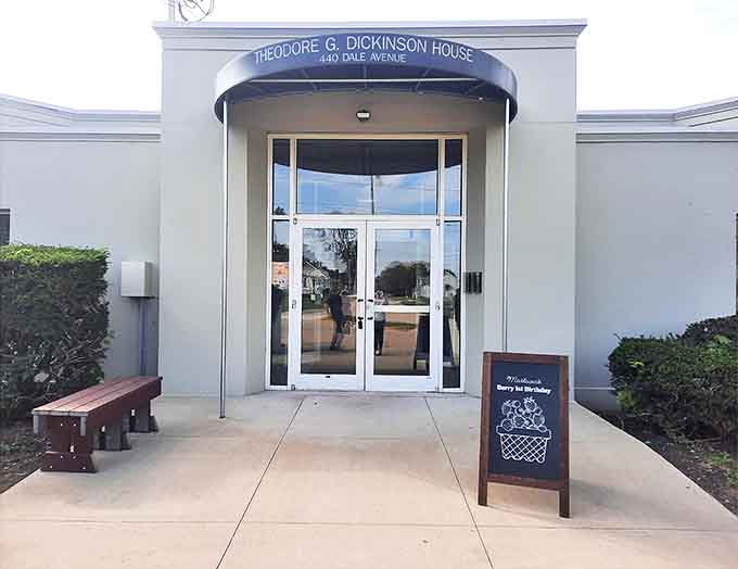 The Theodore G. Dickinson House serves as Oglesby's cultural hub, where locals gather for everything from berry festivals to historical exhibitions.