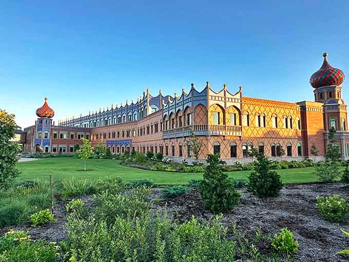 Moscow meets Madison in this Russian-inspired fantasy, complete with colorful onion domes that would make any czar do a double-take.