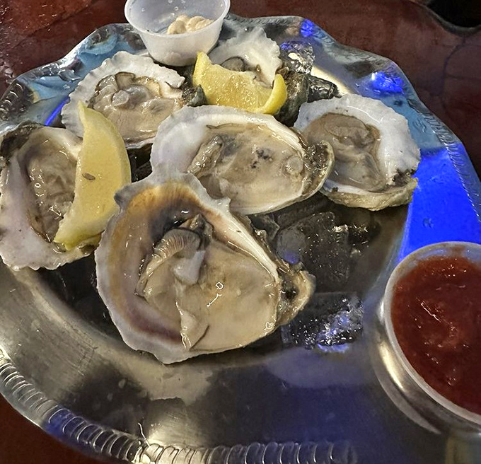 Ocean jewels on the half shell, these briny beauties need nothing more than a squeeze of lemon and appreciative company.