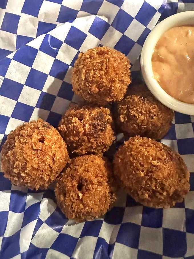Reuben balls: All the glory of a classic Reuben sandwich, but rolled into spheres of deep-fried perfection. Thousand Island dipping sauce required!