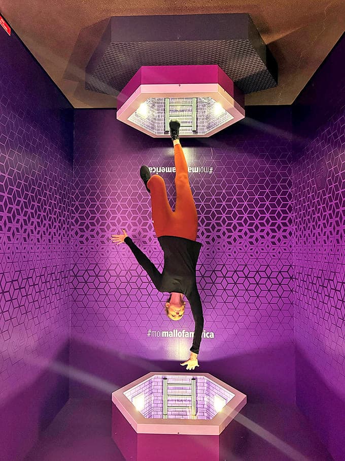 Walking on walls? Climbing ceilings? This gravity-defying room creates photos that will leave your friends questioning physics&mdash;and your sanity.