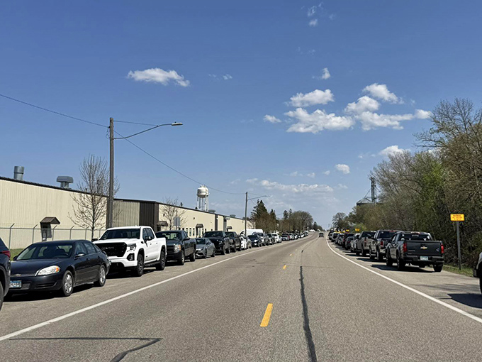 Main Street parking in New York Mills &ndash; where finding a spot is never a blood sport like in that other New York.