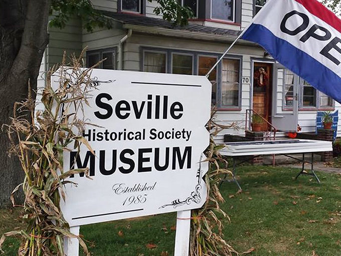 The Seville Historical Society Museum may look unassuming, but inside lies a treasure trove of local stories waiting to be discovered.